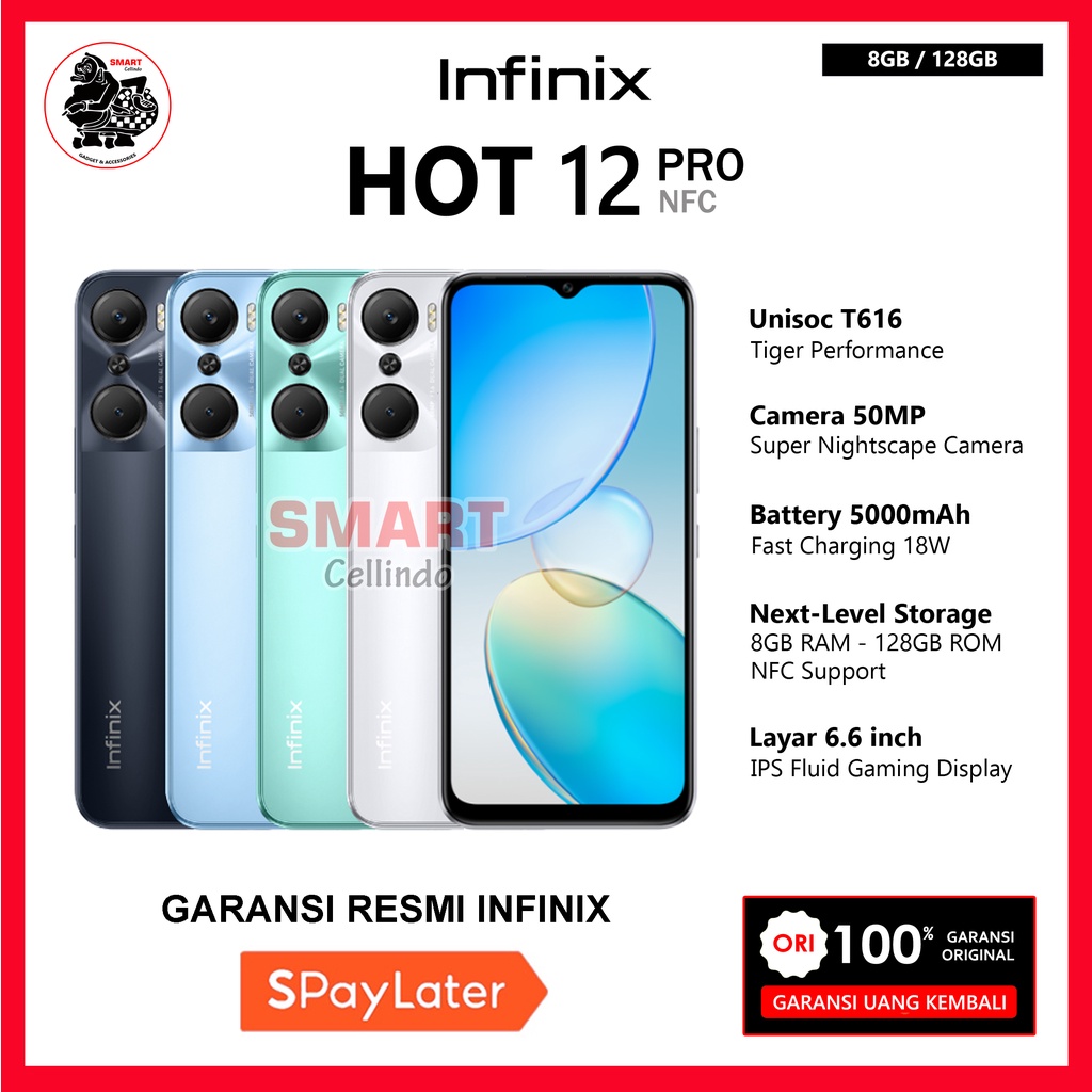 Jual Infinix HOT 12 Pro NFC 8/128GB dan HOT 12 6/128GB (Garansi Resmi ...