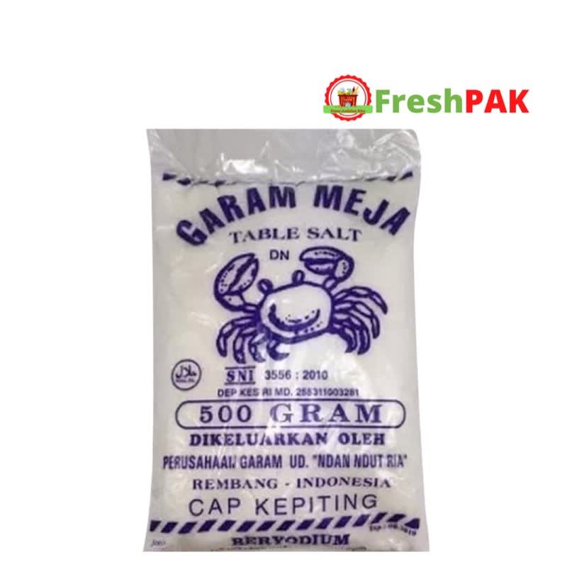 Jual SayurJM Garam Meja Cap Kepiting 500gr | Shopee Indonesia
