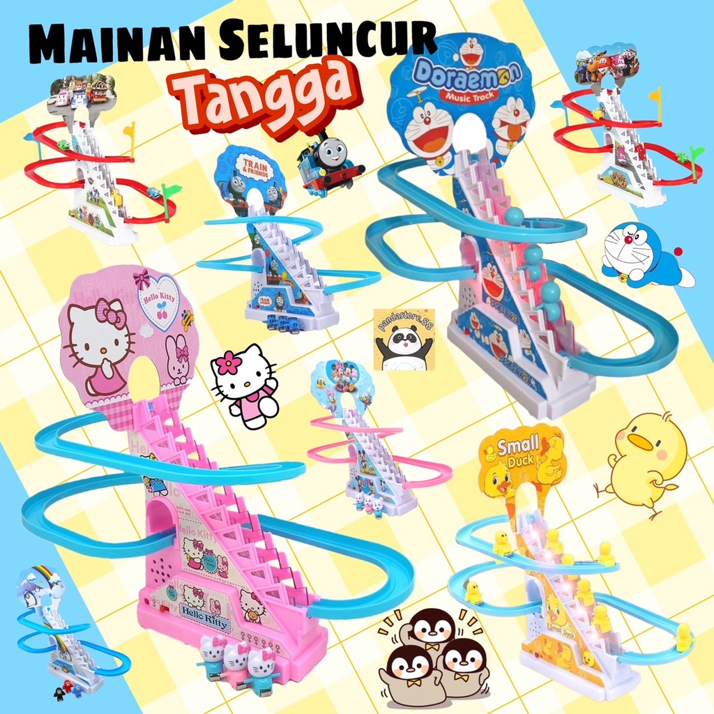 Jual MAINAN TRACK TANGGA/ SLIDE TANGGA/ SELUNCUR KARAKTER BEBEK ...