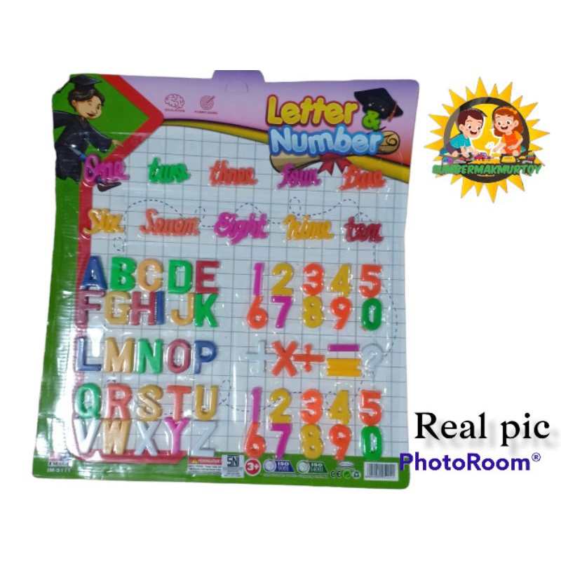 Jual Mainan Edukasi Anak Huruf dan Angka papan,Letter Number and ...
