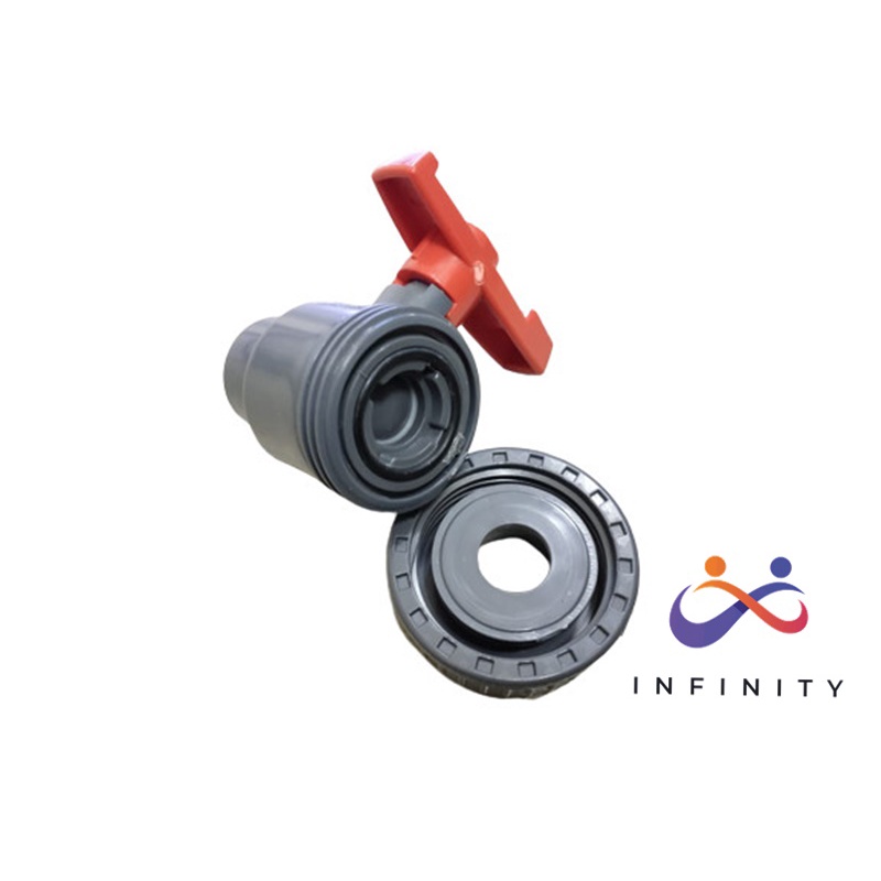 Jual Ball Valve Balvalve + Watermur Water Mur PVC Polos 1/2" Inch Mdl ...