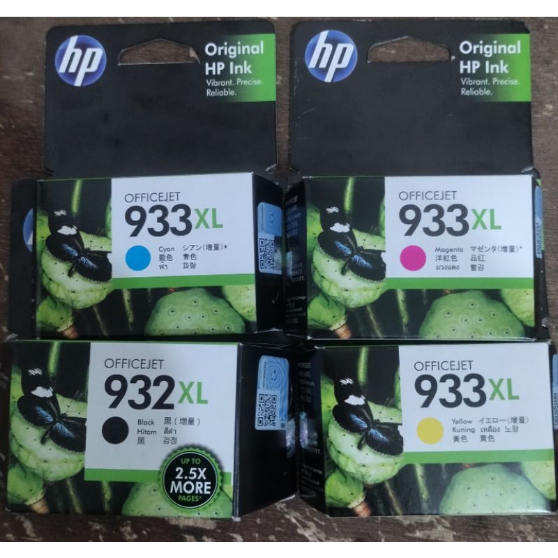 Jual tinta printer hp 932xl black 933xl color | Shopee Indonesia