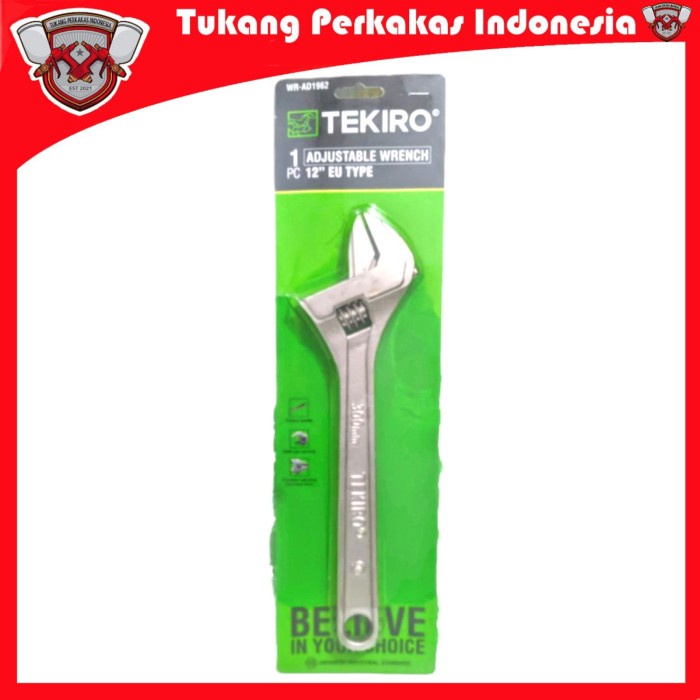 Jual Tekiro Kunci Inggris 12 Inch/ Kunci Bago/Adjustable Wrench 12 Inch ...