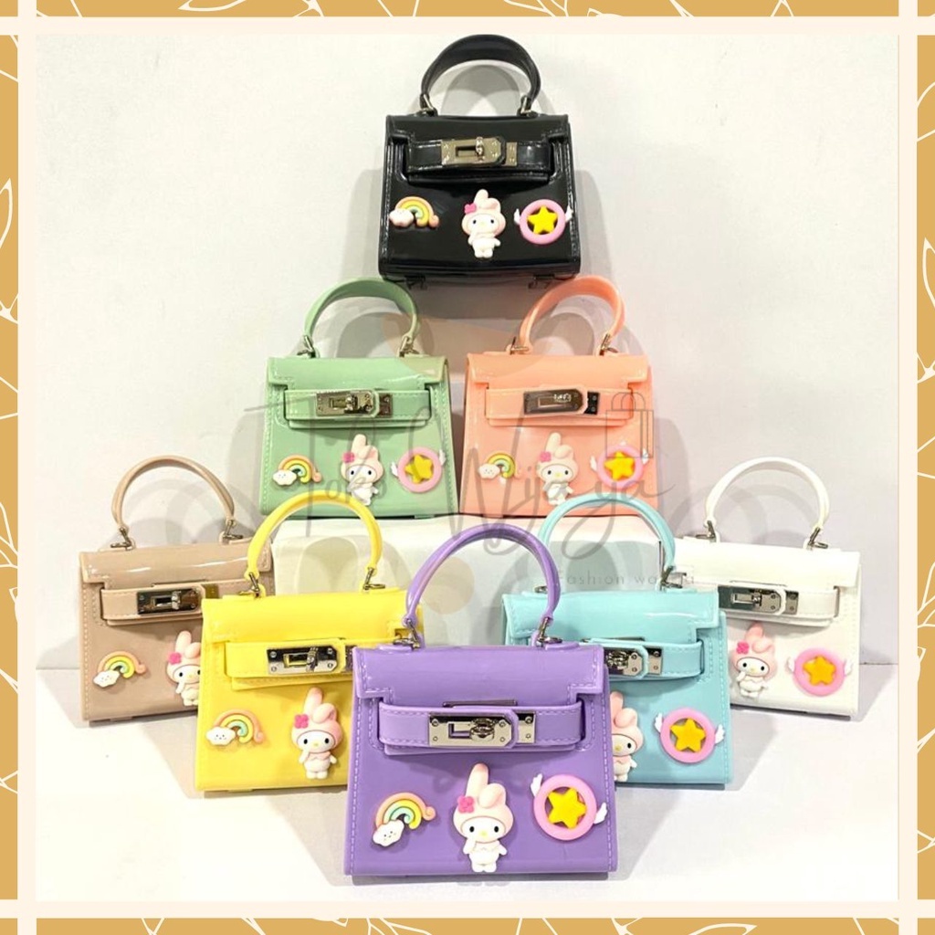 Jual Tas Mini Jelly Gambar Hermey Boneka I Jelly Glossy I Selempang ...