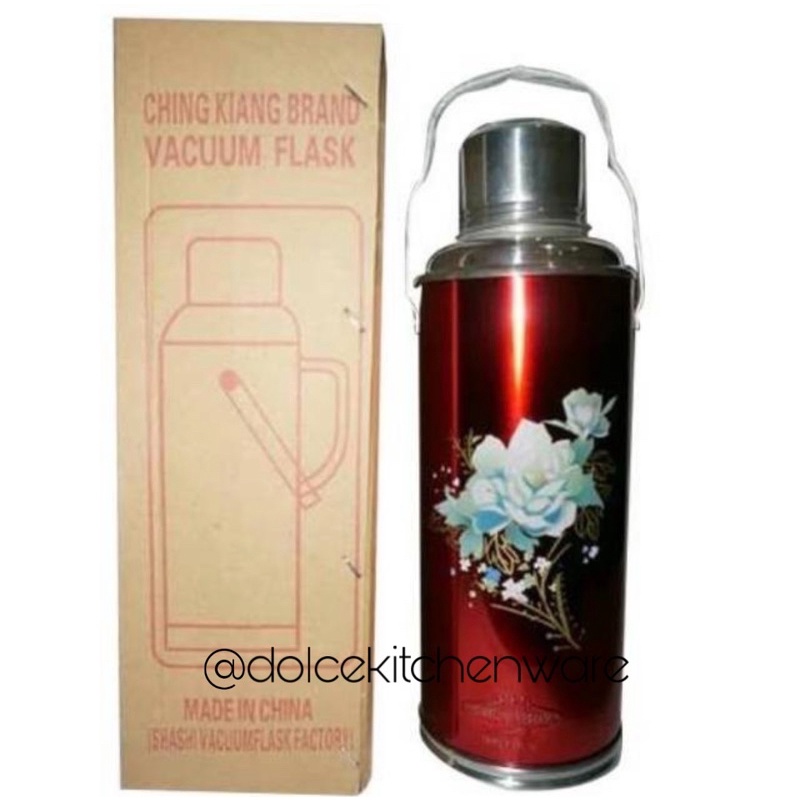Jual Termos Air Kaleng Jadul Kembang Vintage Ching Kiang 2 lt | Shopee ...