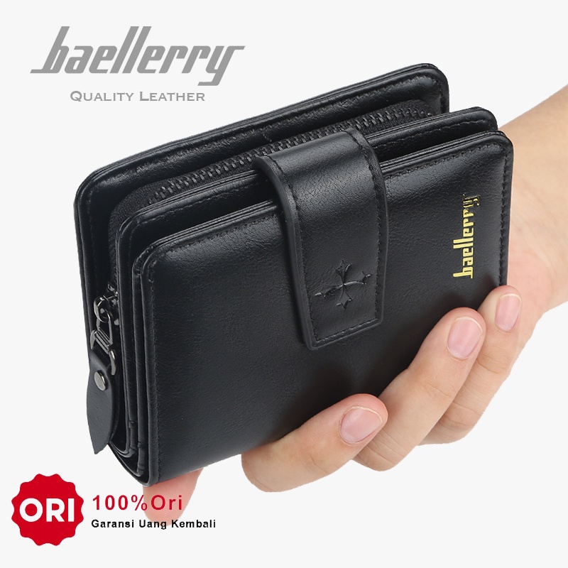 Jual BAELLERRY D9155 Dompet Pria Wanita Bahan Kulit PU Leather Premium ...