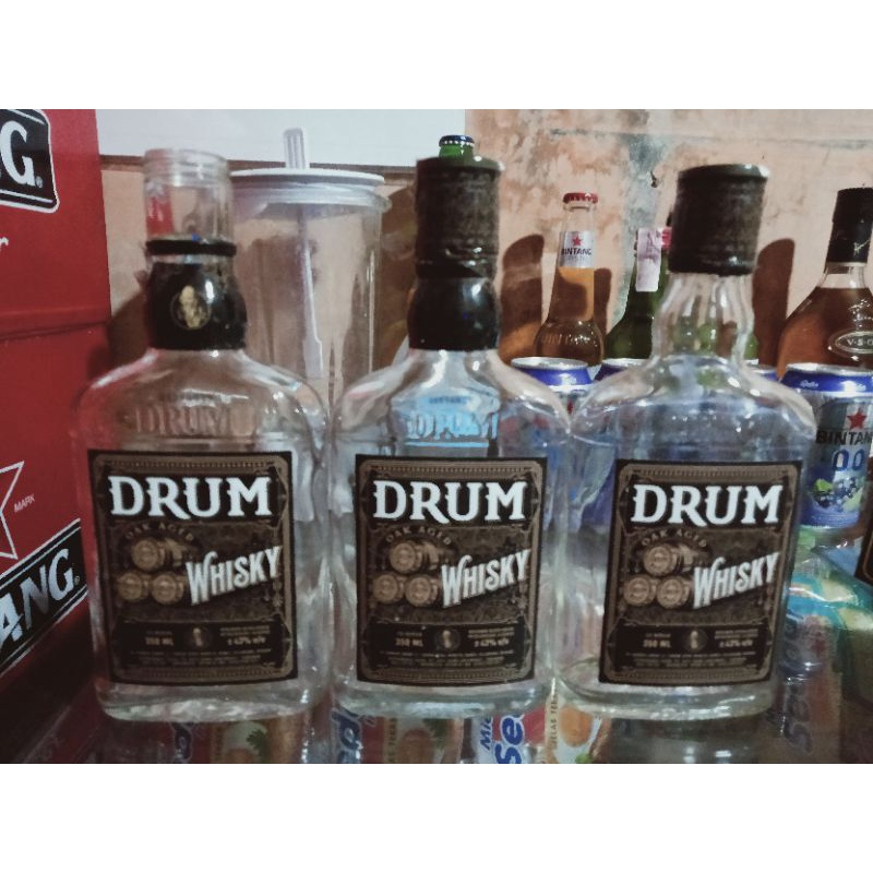 Jual Botol Bekas Minuman Drum Untuk Pajangan BAR. Botol Minuman Keras ...