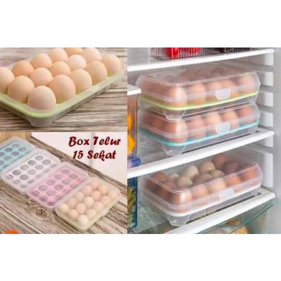 Jual Action Now--Box Telur Besar 15 Sekat | Shopee Indonesia