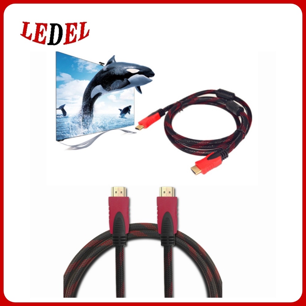 Jual Kabel Hdmi to Hdmi 1.5m / 3m/ 5m / 10m V1.4 Laptop Ke Tv Ke Dvr Cctv Ke Monitor Komputer ...