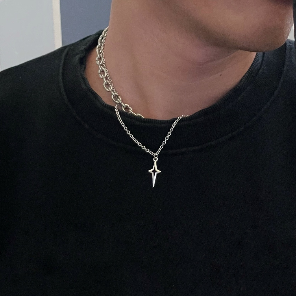 Jual Thin Star Chain Necklace - Kalung Rantai Bintang Stainless Steel ...