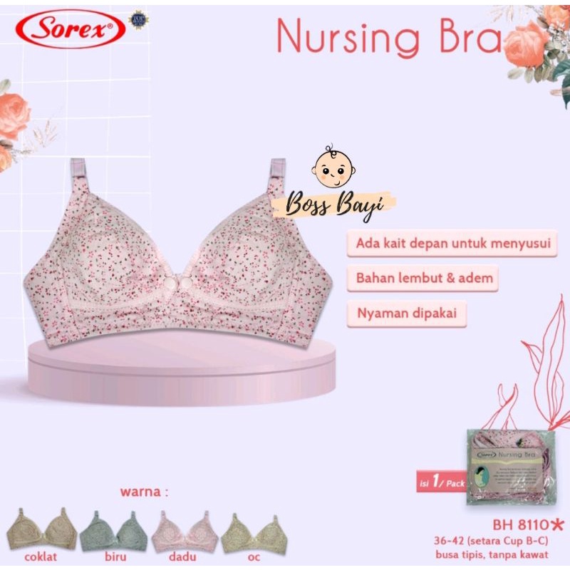 Jual SOREX Nursing Bra 8119 8110 BH Menyusui Bra Menyusui | Shopee ...