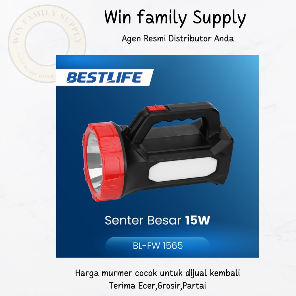 Jual Bestlife Senter Besar BL-FW-1565 15W SMD LED | Shopee Indonesia