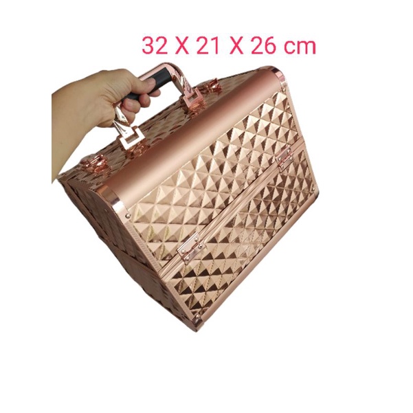 Jual ukuran jumbo beauty case Box kosmetik tempat Make up ukuran 32 ...