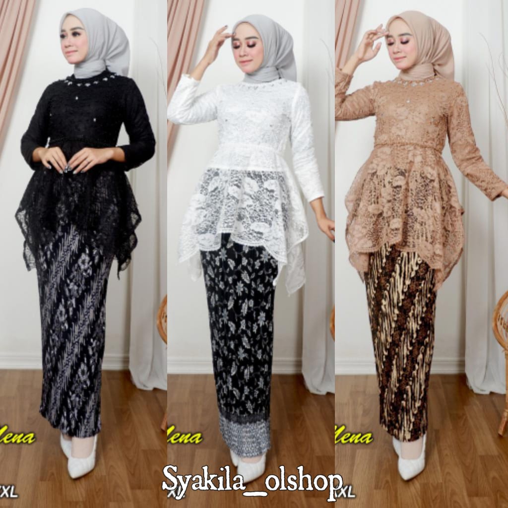 Jual Setelan Kebaya Kirana / Kebaya Brokat Mutiara / Kebaya Wisuda ...