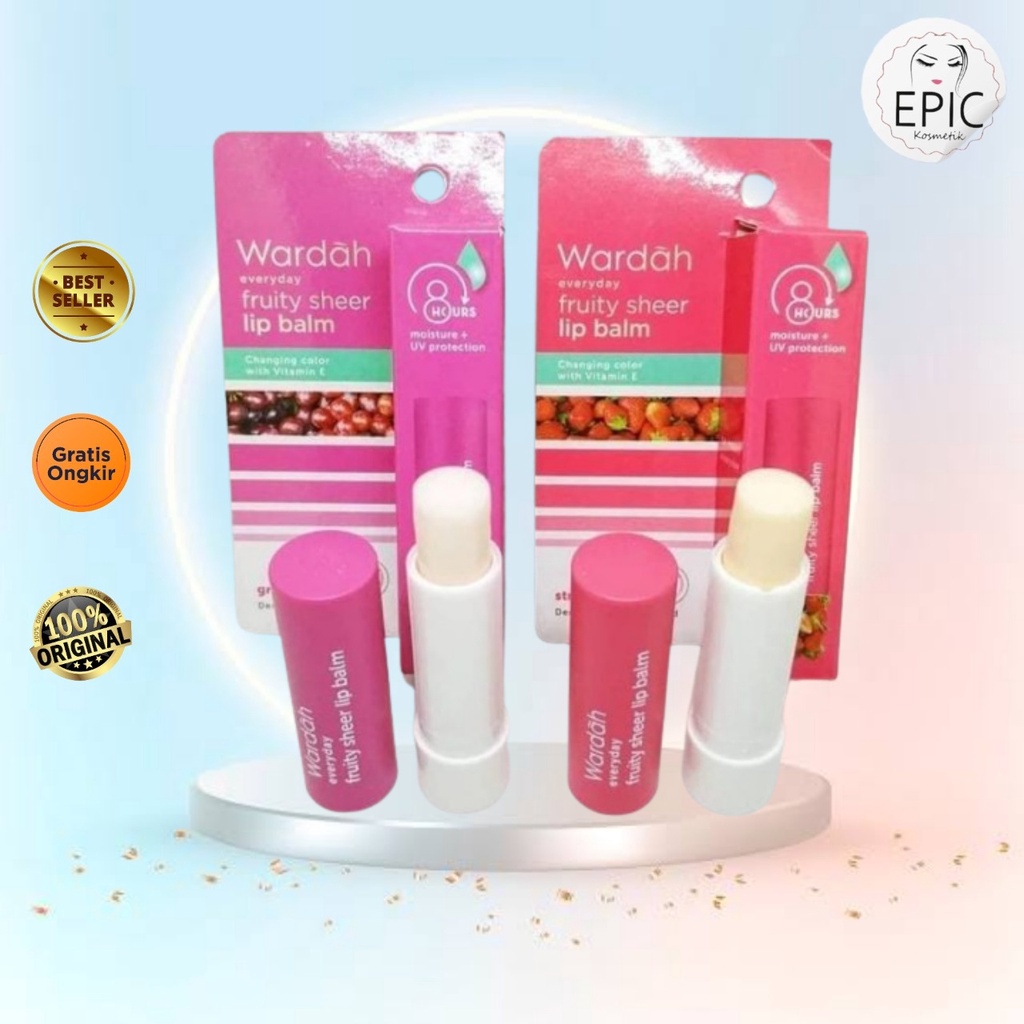 Jual Wardah Everyday Fruity Sheer Lip Balm / Color Lip Balm / Wardah ...
