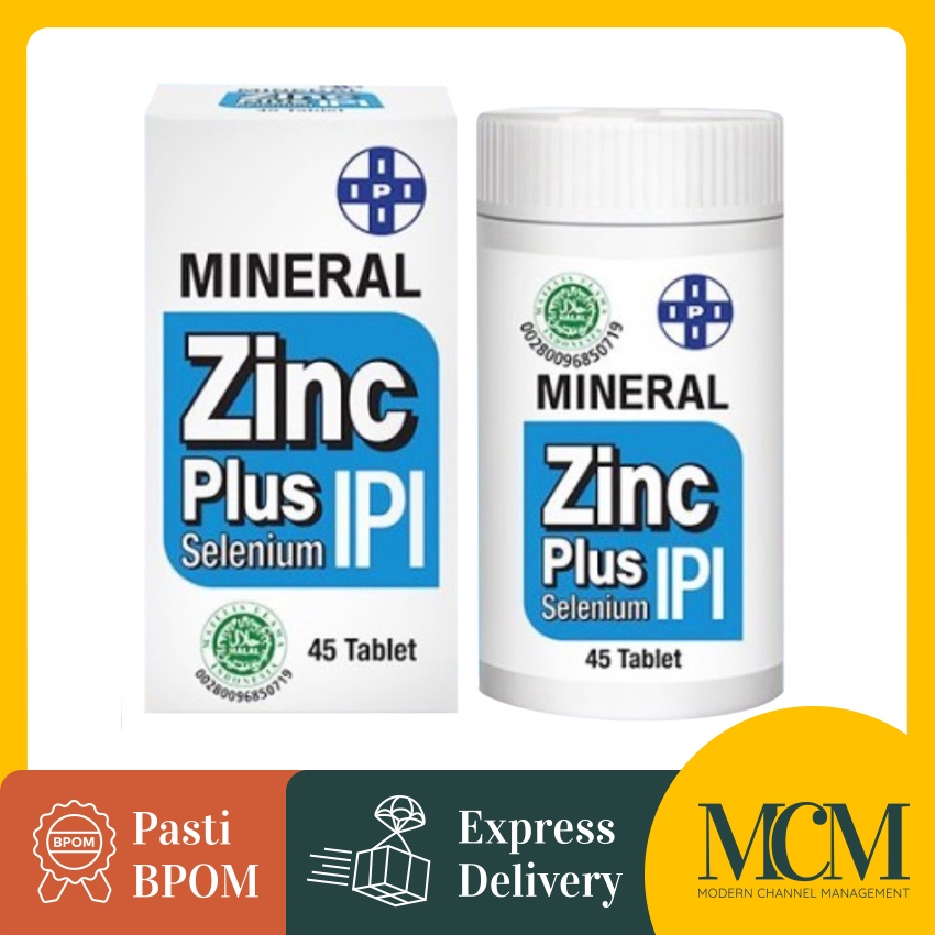 Jual Suplemen Kesehatan - IPI Mineral Zinc Plus Selenium - 45 Tablet ...