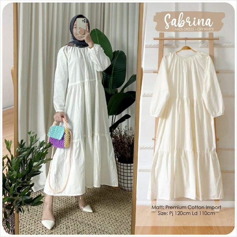Jual TONI933 MEDAN SABRINA MIDI DRESS TUNIK JUMBO BHAN KATUN POLY FIT L ...