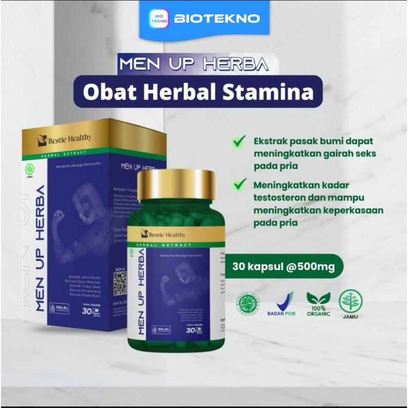 Jual Herbal Stamina Pria MEN UP HERBA isi 30 kapsul original | Shopee ...