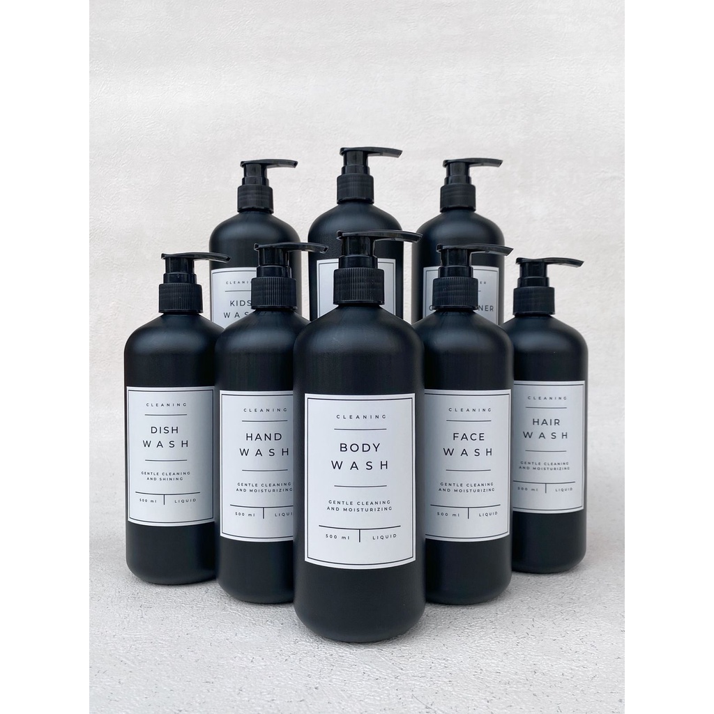 Jual Fancy WHITE Pump Hitam Botol Hitam Matte 500ml bathroom kitchen ...