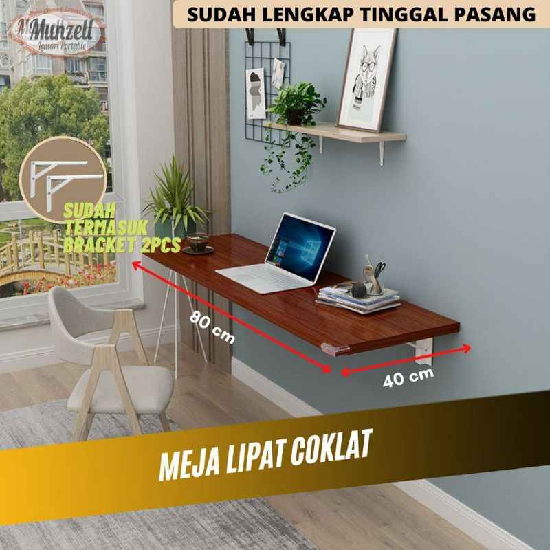 Jual Meja lipat dinding/meja serbaguna dinding | Shopee Indonesia