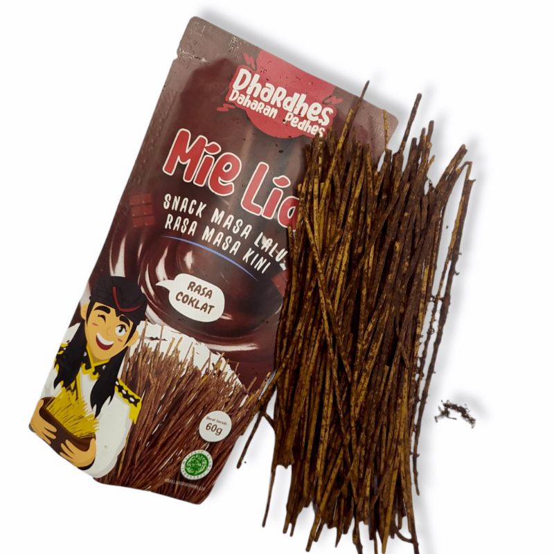 Jual Jajanan Jadul / Mie Lidi / Mi Lidi Dhardhes Rasa Coklat 60gr ...