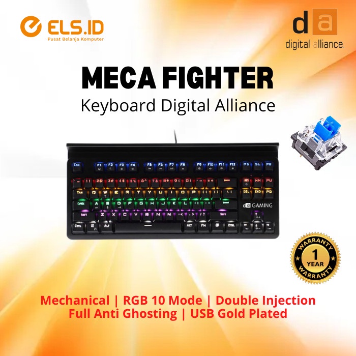 Jual Keyboard Gaming Digital Alliance MECA Fighter (Switch Blue ...
