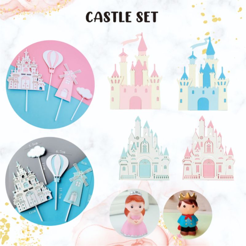 Jual Toper Cake Princess Castle Set | Hiasan Kue Ulang Tahun Istana ...