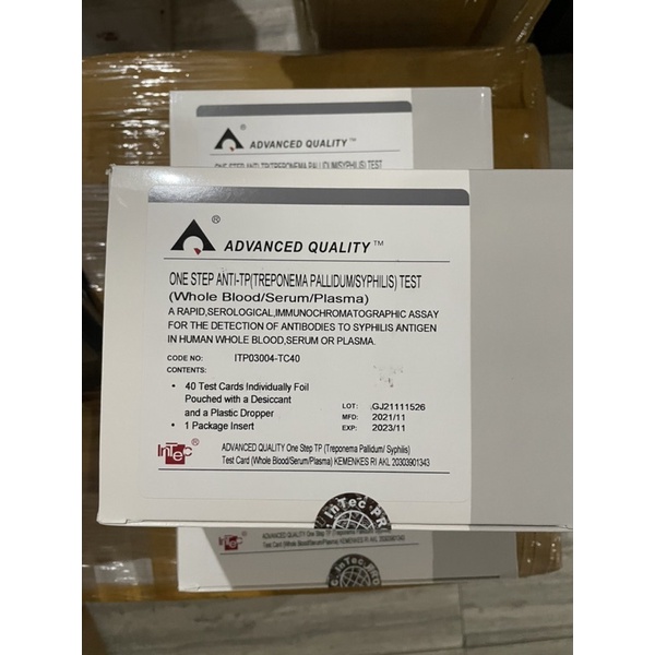 Jual INTEC ( TP ) Tes Syphilis Casette isi 40 Tes | Shopee Indonesia