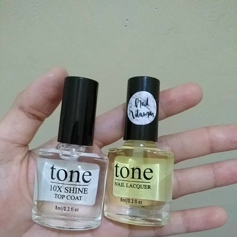 Jual TONE NAIL LACQUER VITAMIN KUKU / TONE TOP COAT 10X SHINE | Shopee ...