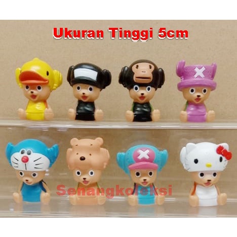 Jual Figure One Piece Set 8 Pcs - Cake Topper Tony Chopper | Shopee ...