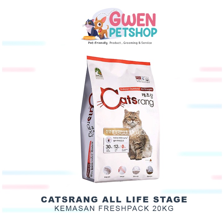 Jual (ekspedisi) CatFood Korea - Catsrang All Life Stage 20KG - Makanan ...