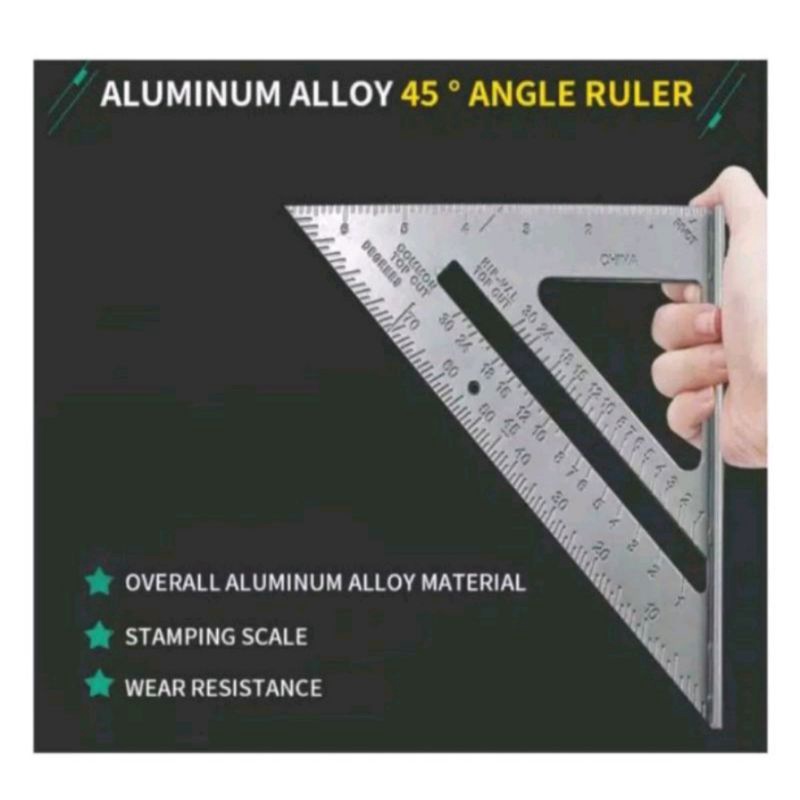 Jual penggaris siku tukung / penggaris sudut siku / penggaris segitiga ...