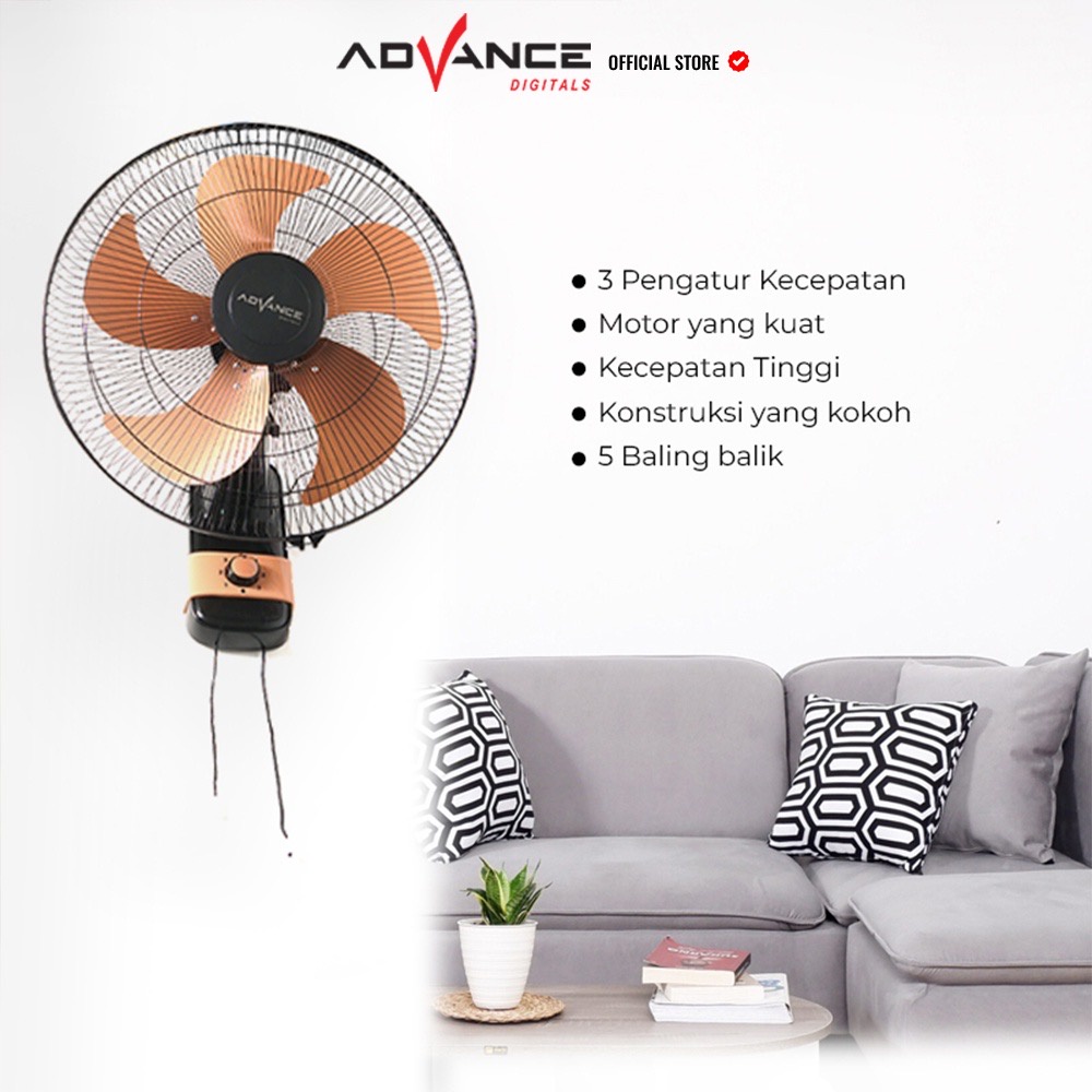Jual Advance WF1835 Kipas Angin Dinding Besi Wall Fan Ukuran Besar 18 ...