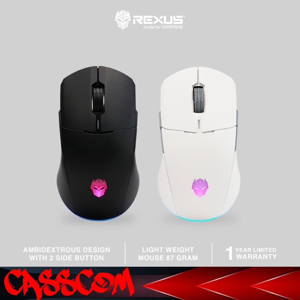 Jual Rexus Mouse Wireless Gaming Arka II RX-107 Dual Connection - Macro ...