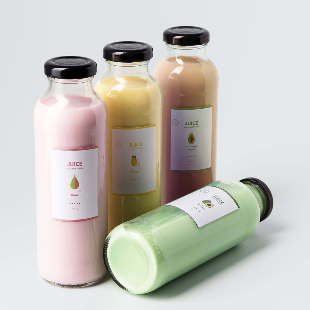 Jual Sticker Jus - Label Kemasan - Minuman Buah - Label Botol | Shopee ...