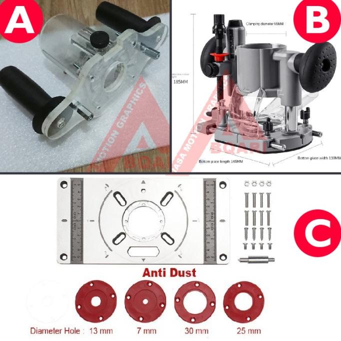 Jual insert plate router table / meja router / meja trimmer | Shopee ...