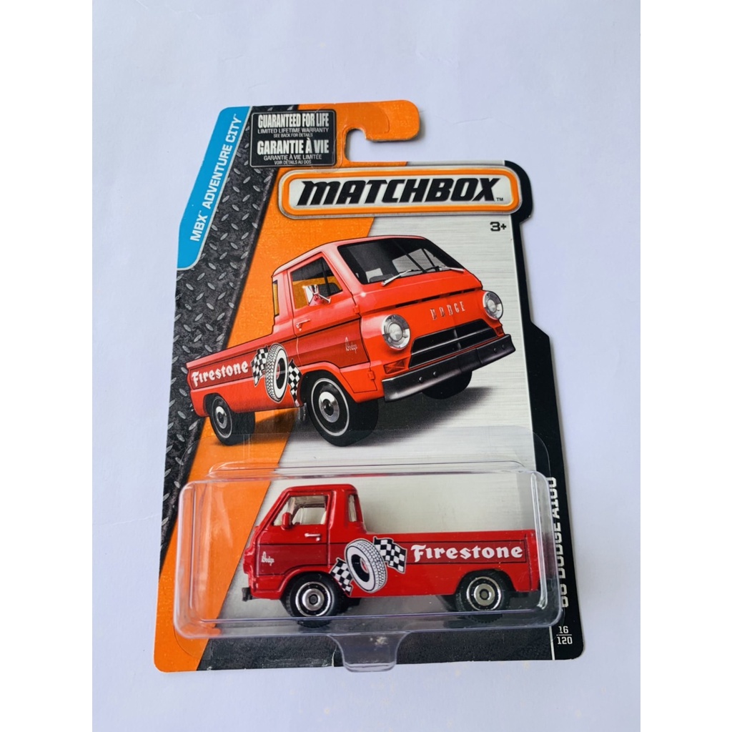 Jual MATCHBOX MATCH BOX 66 DODGE A100 PICKUP MERAH FIRESTONE DIECAST ...