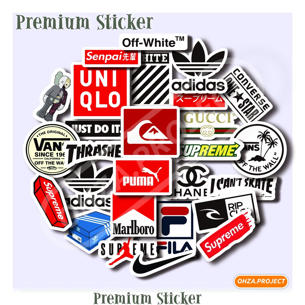 Jual STICKER AESTHETIC BRAND SERIES HYPEBEAST VOL. B STIKER CASE ...
