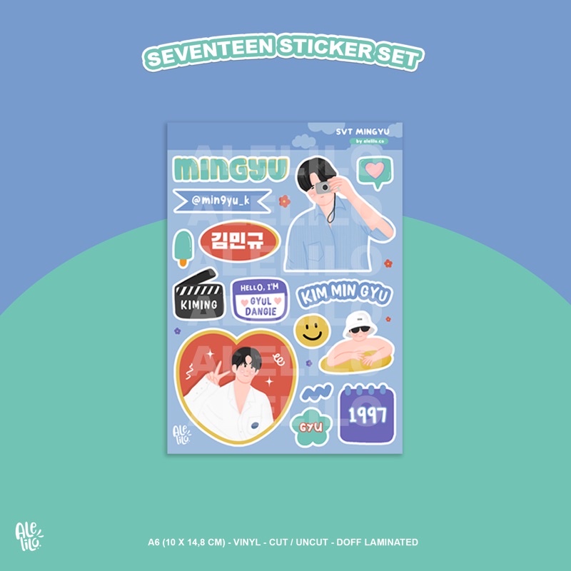 Jual SEVENTEEN STICKER SET (NEW DESIGN) | Shopee Indonesia