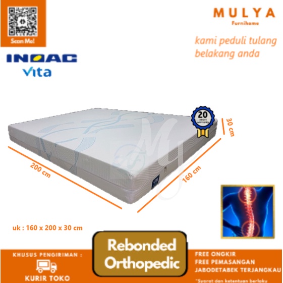 Jual Kasur Rebonded Orthopedic INOAC Vita Foam D 40/ Rebonded UK ...