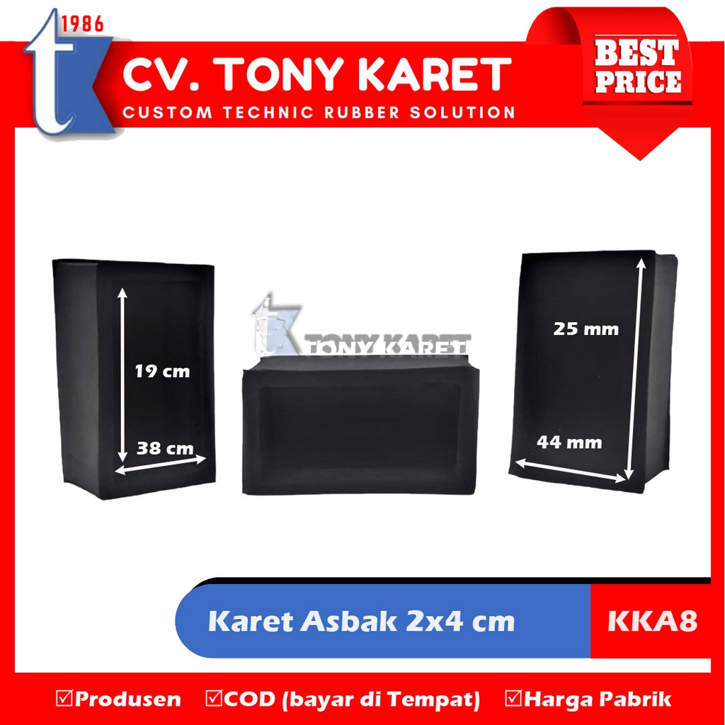 Jual Karet asbak 2x4 - tutup sarung besi holo ukuran 2x4 | Shopee Indonesia