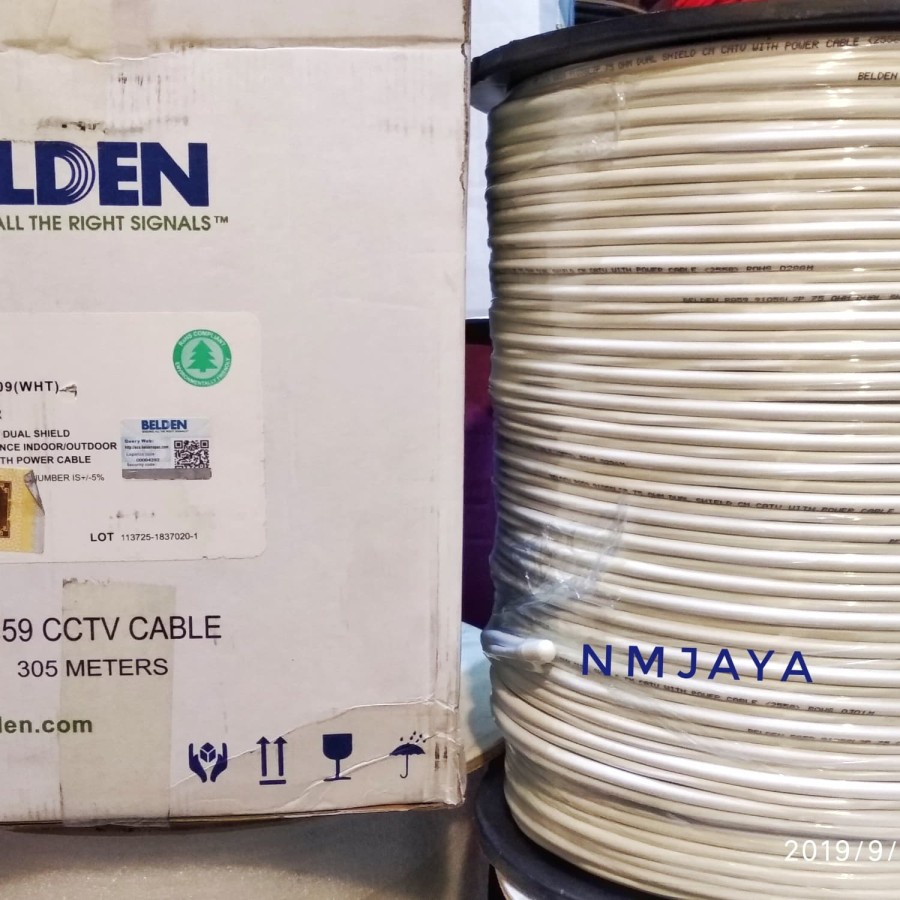 Jual Belden Kabell RG59 Plus Power 150Meter RG 59 RG59 plus Power 150 ...