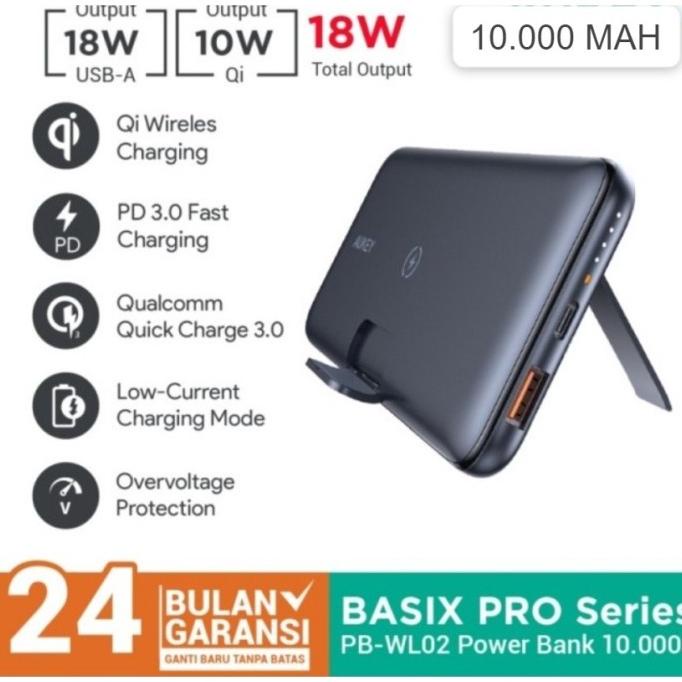 Jual LUCU POWERBANK 10000 MAH POWERBANK WIRELESS CHARGING WITH PD&QC ...