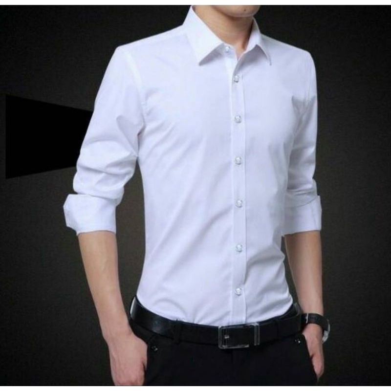 Jual Kemaja Putih Polos | Kemeja Formal | Kemeja putih polos pria ...