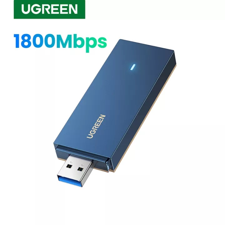 Jual UGREEN AX1800 USB 3 Wireless Adapter Wifi 6 Usb 2.4G & 5G 1800Mbps ...