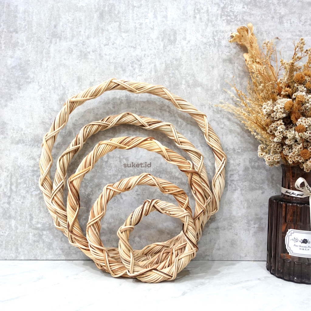 Jual RING ROTAN POLOS / Ring Rotan Untuk Home Decor | Shopee Indonesia