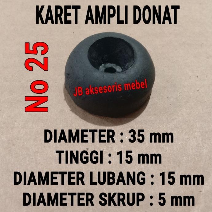 Jual =+=+=+] KARET KAKI BOX AMPLI SPEAKER MEJA No 25 / ALAS KARET ...