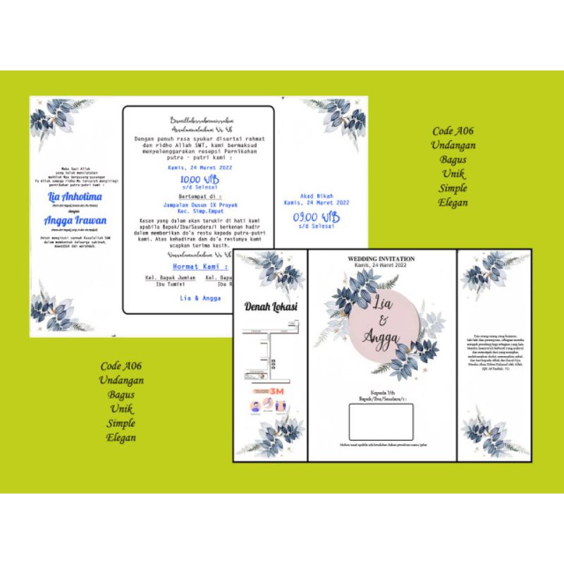 Jual undangan nikah undangan pernikahan undangan sunatan khitanan murah ...