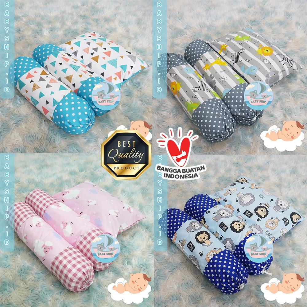 Jual Set Bantal Guling Bayi Lebih Besar dan Banyak Kombinasi Motif ...