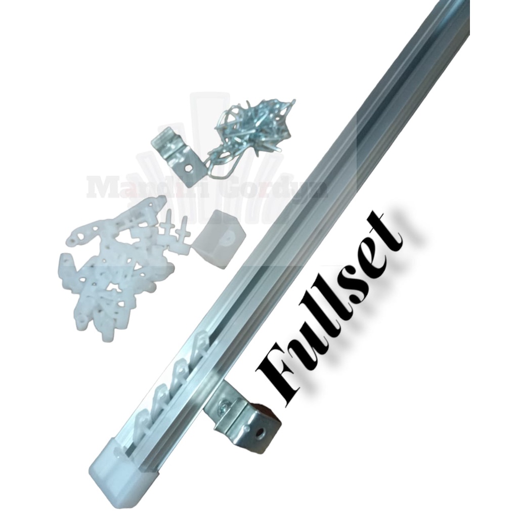 Jual Batang Balok / FULL SET batang gordyn gorden kotak alumunium / rel ...
